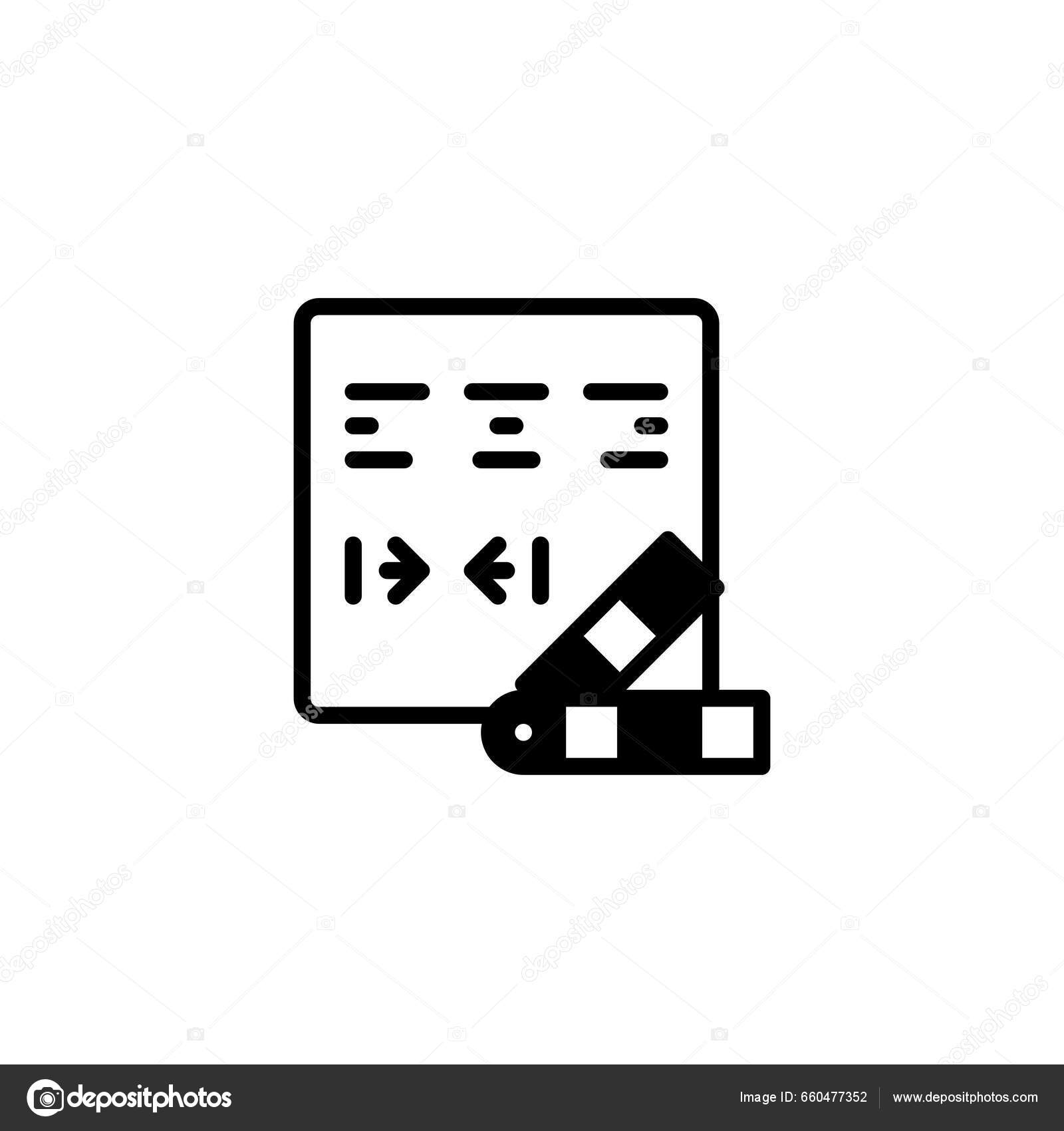 Icon Suitable Representing Process Customizing Adjusting Layout Design ...