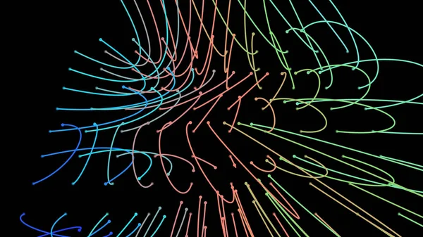 Crossing Light Beams Energy Flow Laser Lines Neon Plexus Knots Stock ...