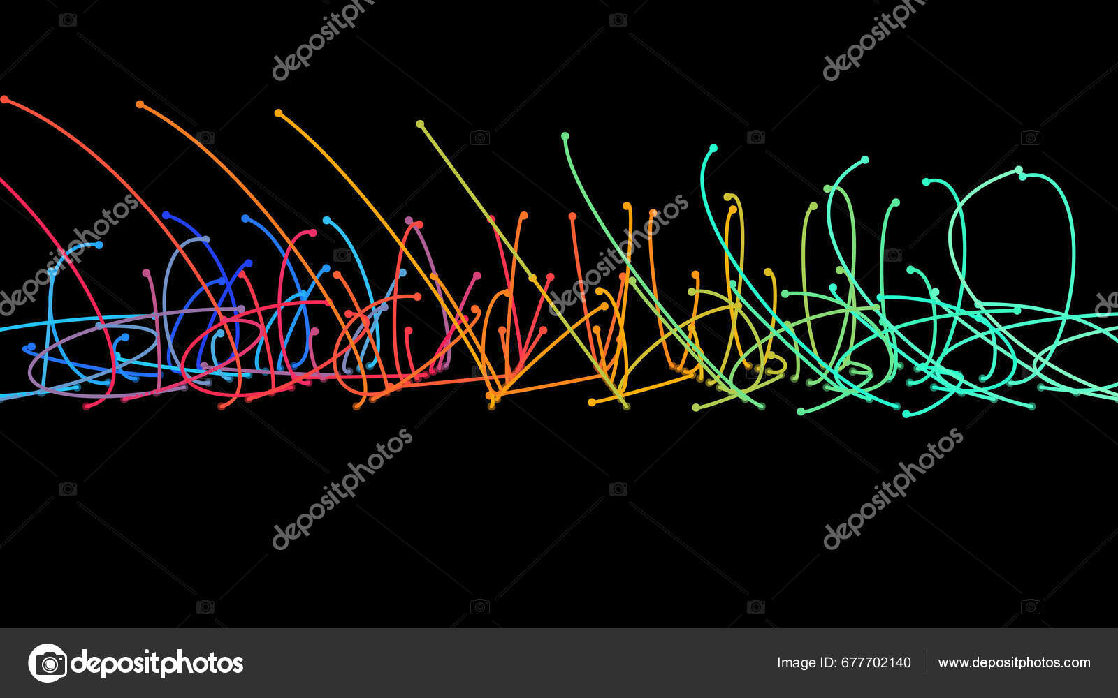 Crossing Light Beams Energy Flow Laser Lines Neon Plexus Knots Stock ...