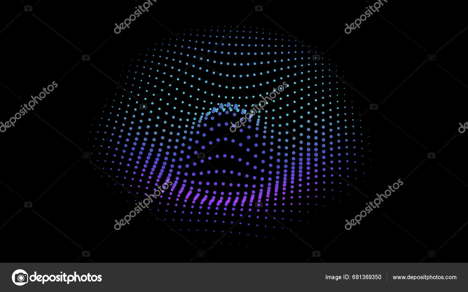 Abstract Waveform Net Pulsating Hole Dots Nodes Banner Resilience Energy Stock Vector by ...