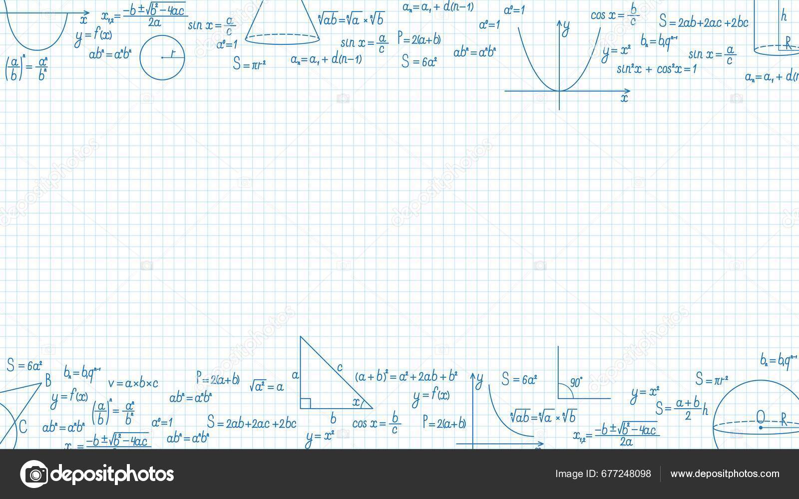 Background Mathematical Formulas Graphs Background Sheet Cage Place ...