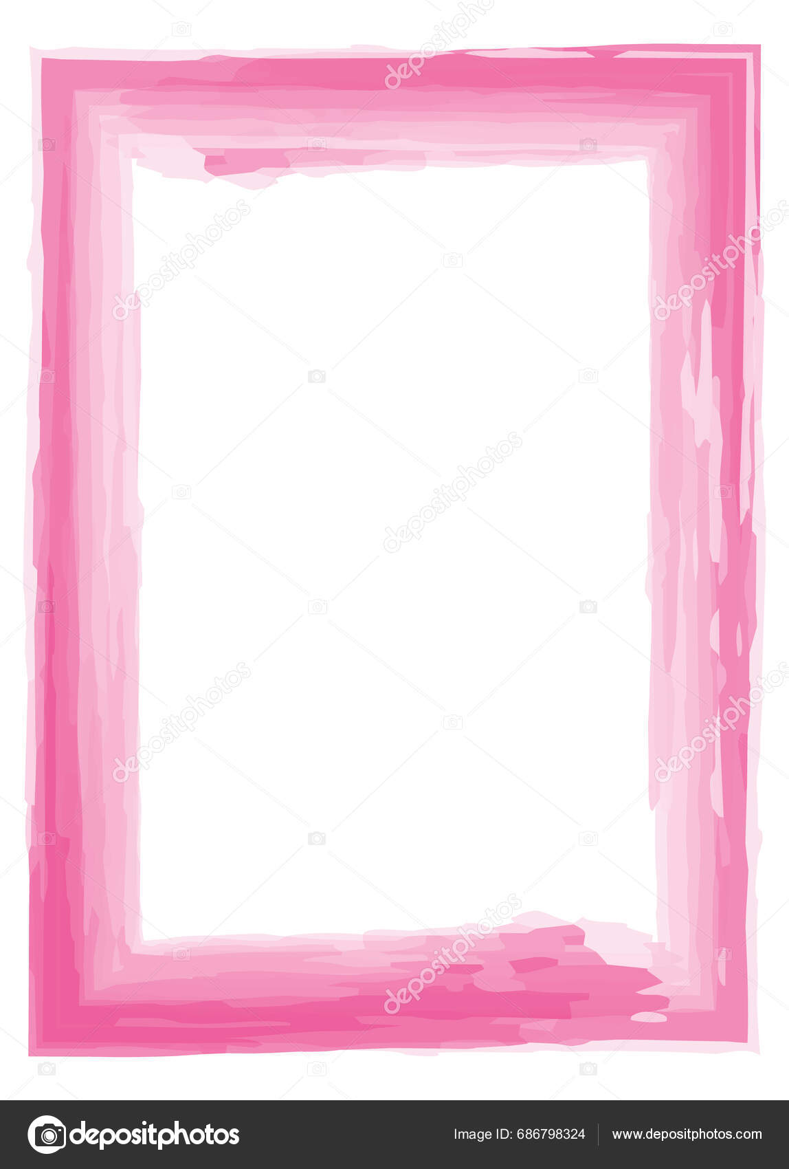 Acrylic Frame Isolated White Pink Rectangular Frame Vector Frame Text Stock Vector by ©anet_leon ...