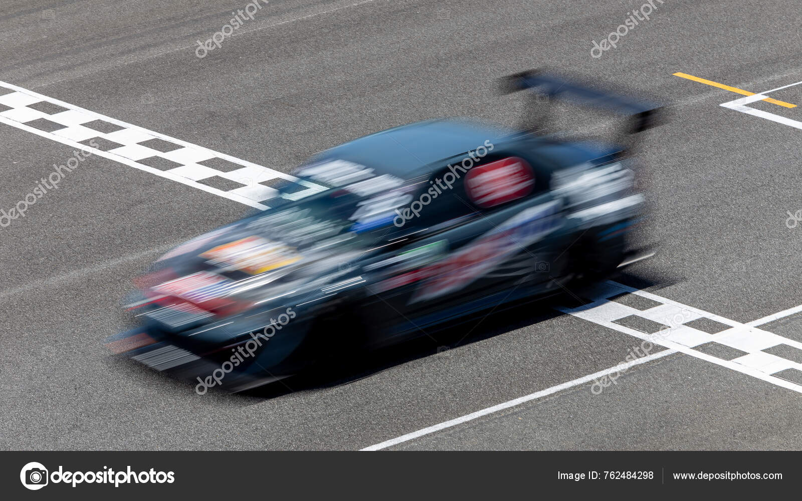 Motion Blur Race Car Racing Speed Track Car Race International — Stock ...