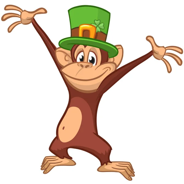 Simpanse Monyet Kartun Memegang Kertas Putih Kosong Atau Plakat Untuk ...