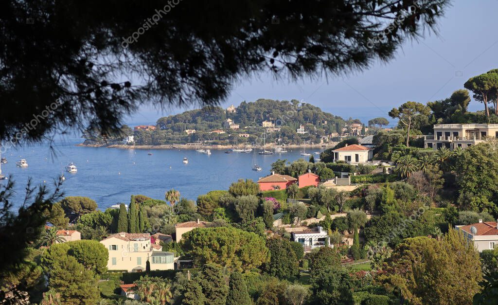 Saint-Jean-Cap-Ferrat, Francia - 29 de julio de 2021: Vista desde la ...