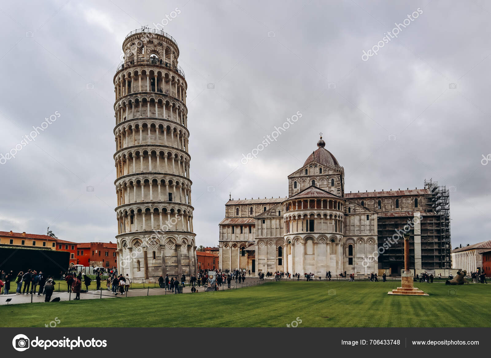 Pisa Italy December 2023 Leaning Tower Pisa Tuscany Region Central ...