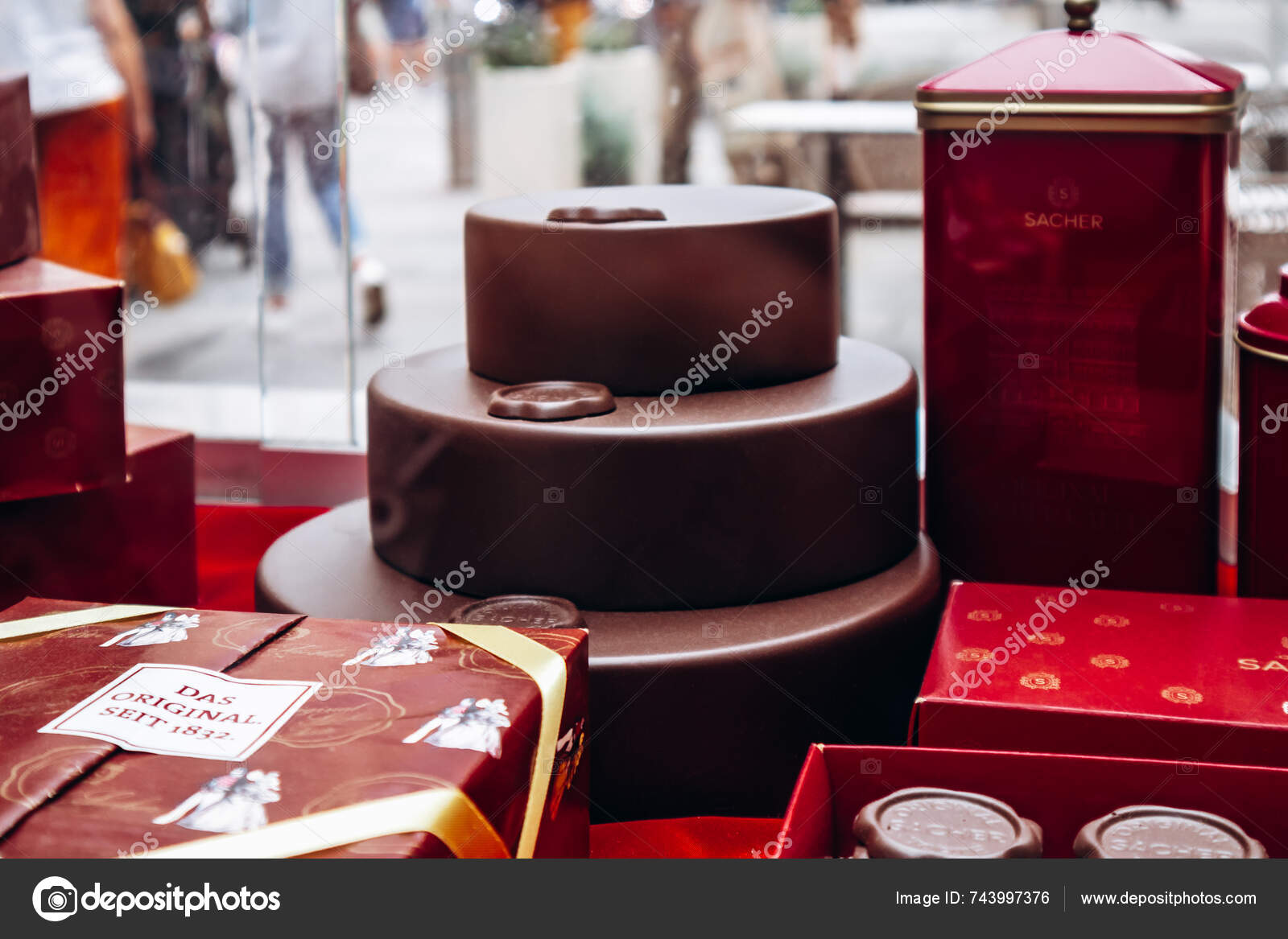 Vienna Austria August 2024 Famous Sacher Cake Cafe Sacher Vienna ...