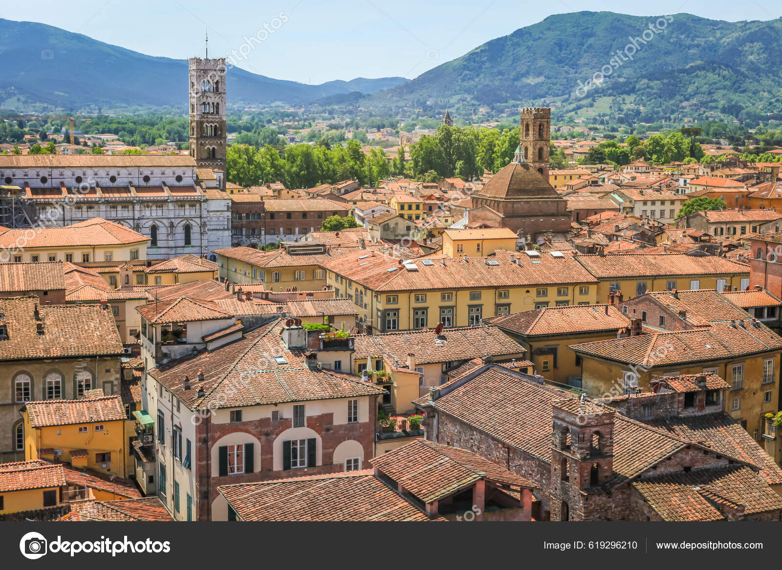 Medieval Roofs Old Town Lucca Tuscany Italy — Stock Photo © FP468189 ...