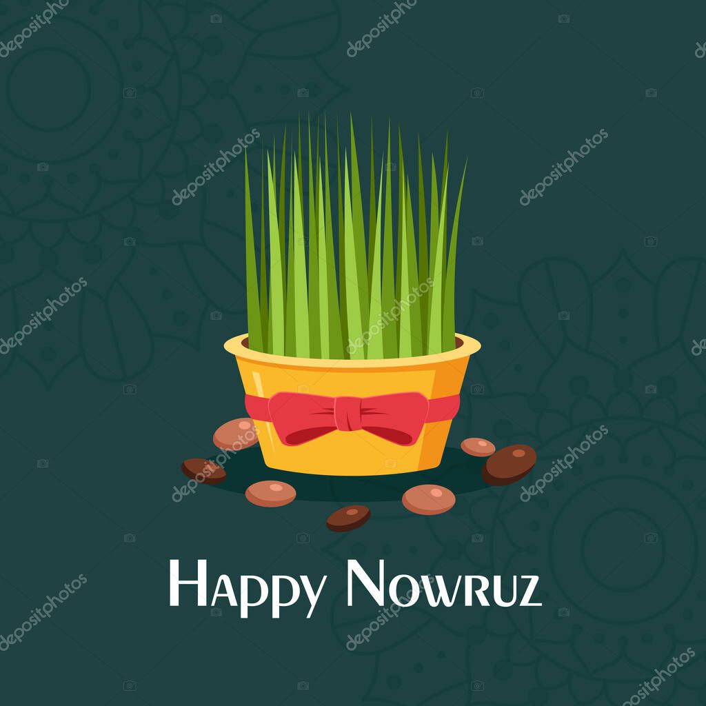 Happy Nowruz Vector Nowruz Iranian Persian New Year Vector de stock por ...