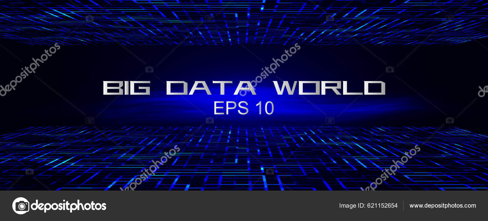 Circuit Board Line Space Big Data Electronic Communication Technology ...