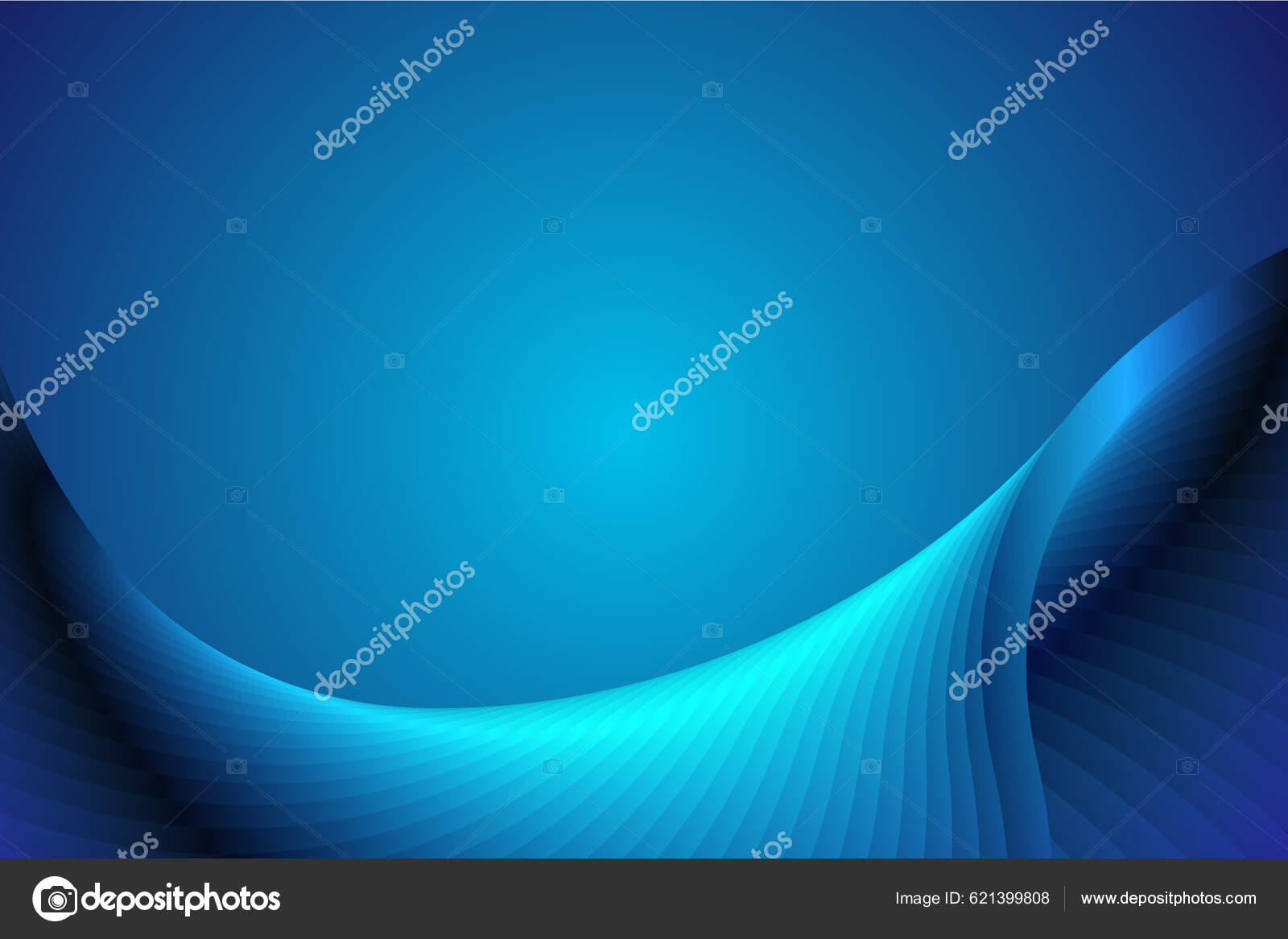 Dark Blue Glowing Gradient Lines Tech Poster Vector Background Stock ...