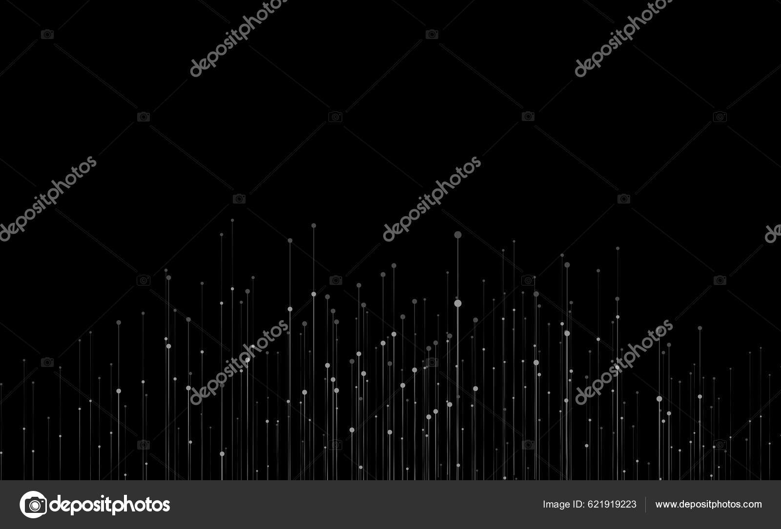 Dotted Lines Emitting Particle Lines Upwards Big Data Communication ...