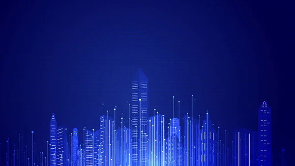 The connection of lines and urban architecture integrates the concept ...