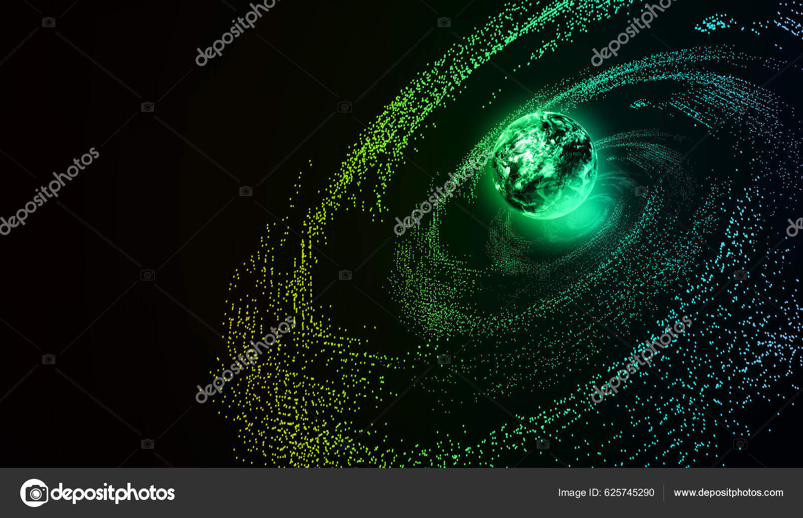 Digital Earth Particle Flow Cosmic Vortex Network Technology Big Data ...