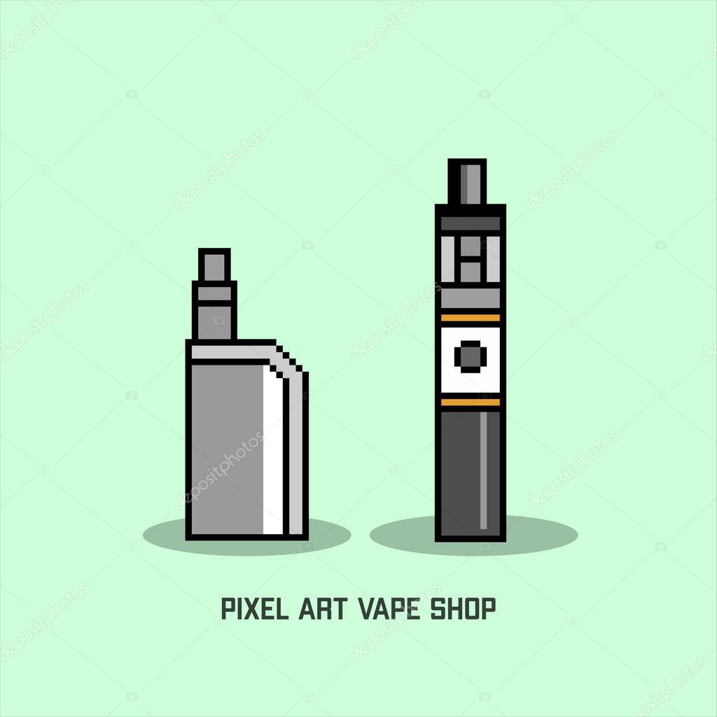 Pixel art Sabores E-líquidos. Pixel vaping juice or vape juice signs ...