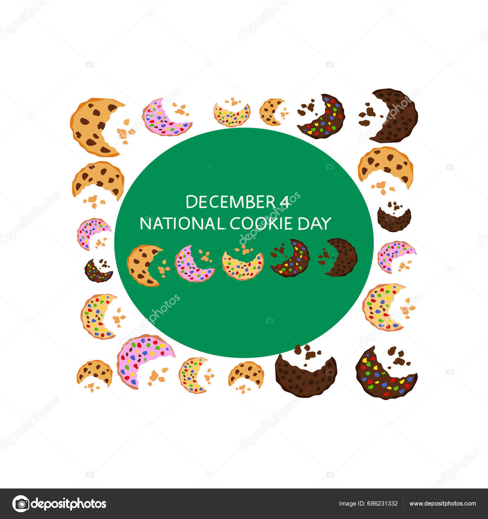 National Cookie Day December Stock Vector by ©luknaahmad12 686231332 National Cookie Day December Stock Vector by ©luknaahmad12 686231332