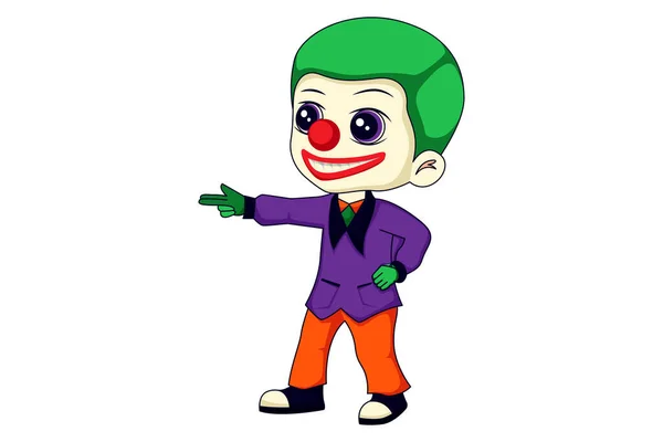 Dibujos Animados De Joker Vector De Dibujos Animados Alegre Joker