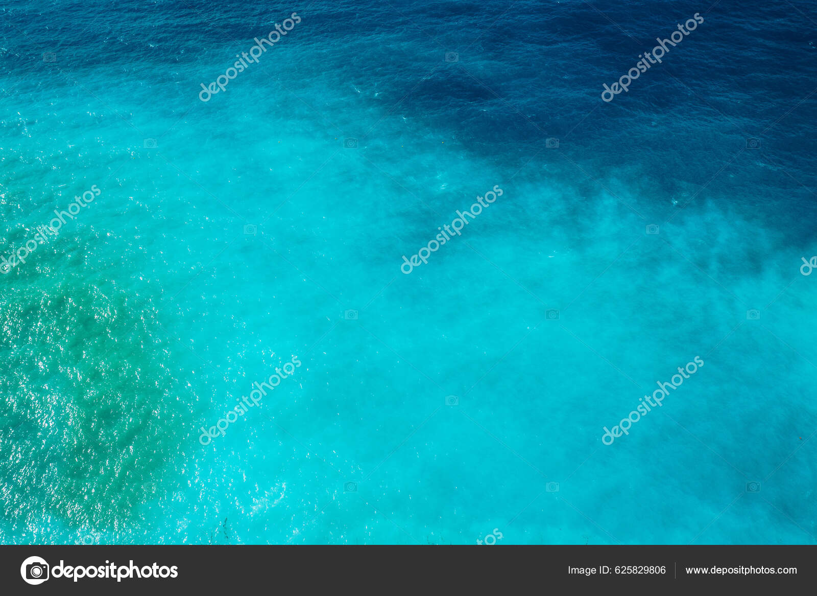 Aerial Drone View Iconic Turquoise Sapphire Bay Beach Myrtos Kefalonia ...