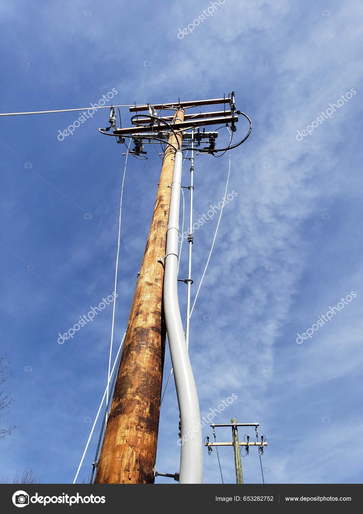 Utility Riser Pole Disconnect — Stock Photo © wirestock_creators #653282752