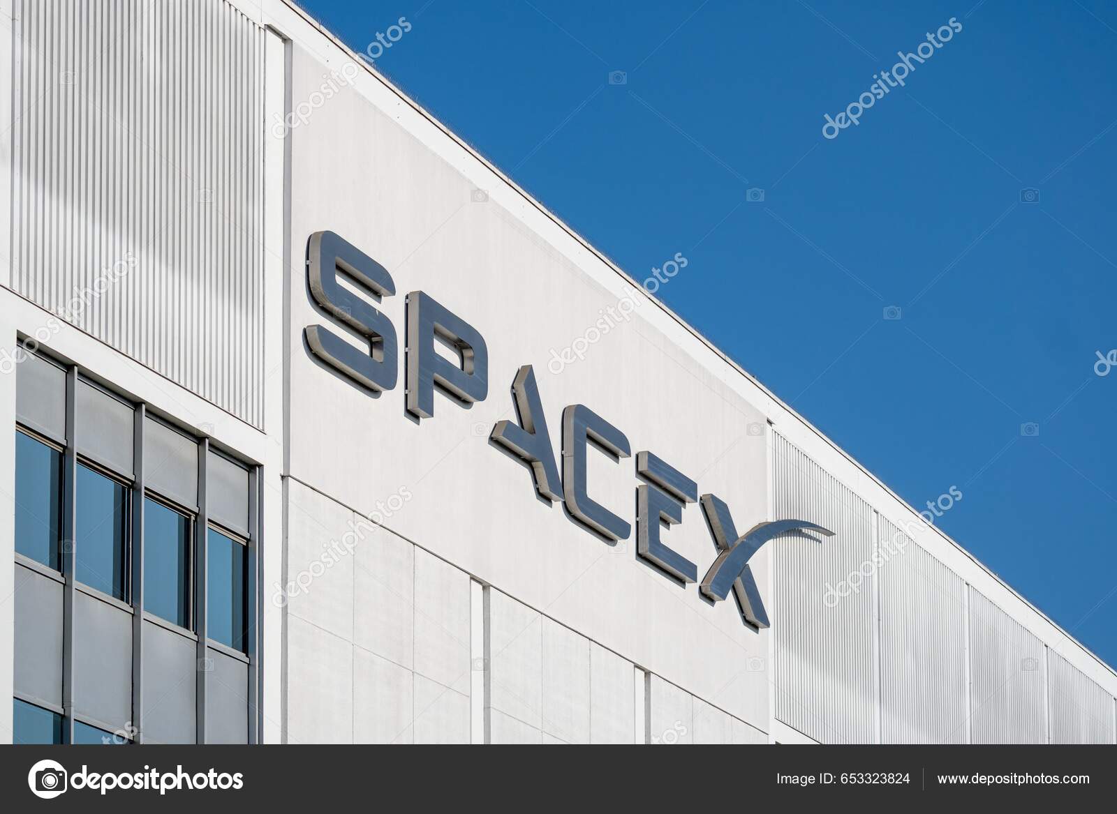 Spacex Headquarters Facility Hawthorne California — Stock Editorial ...