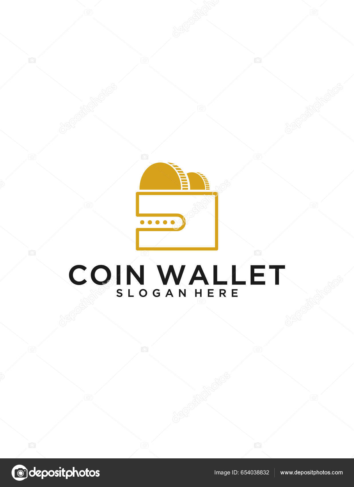 Wallet Icon White Background Cool Logo Stock Vector by ©wirestock ...