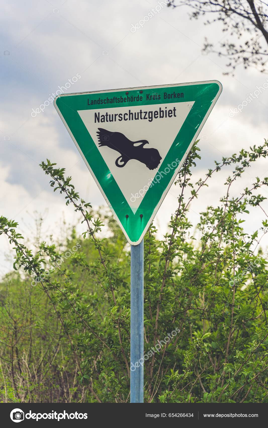 Green Sign With' Natural Reserve' Text — Stock Photo © wirestock ...