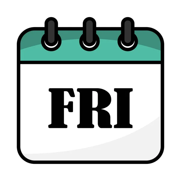 Calendar Icon Thursday Isolated White Background Stock Vector by ...