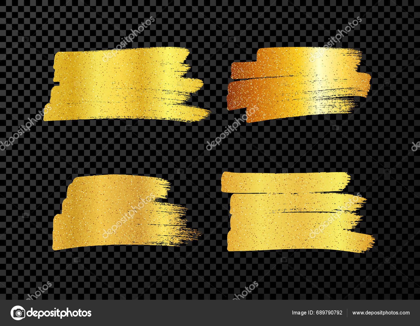 Scribble Gold Glitter Marker Set Three Doodle Style Various Scribbles ...