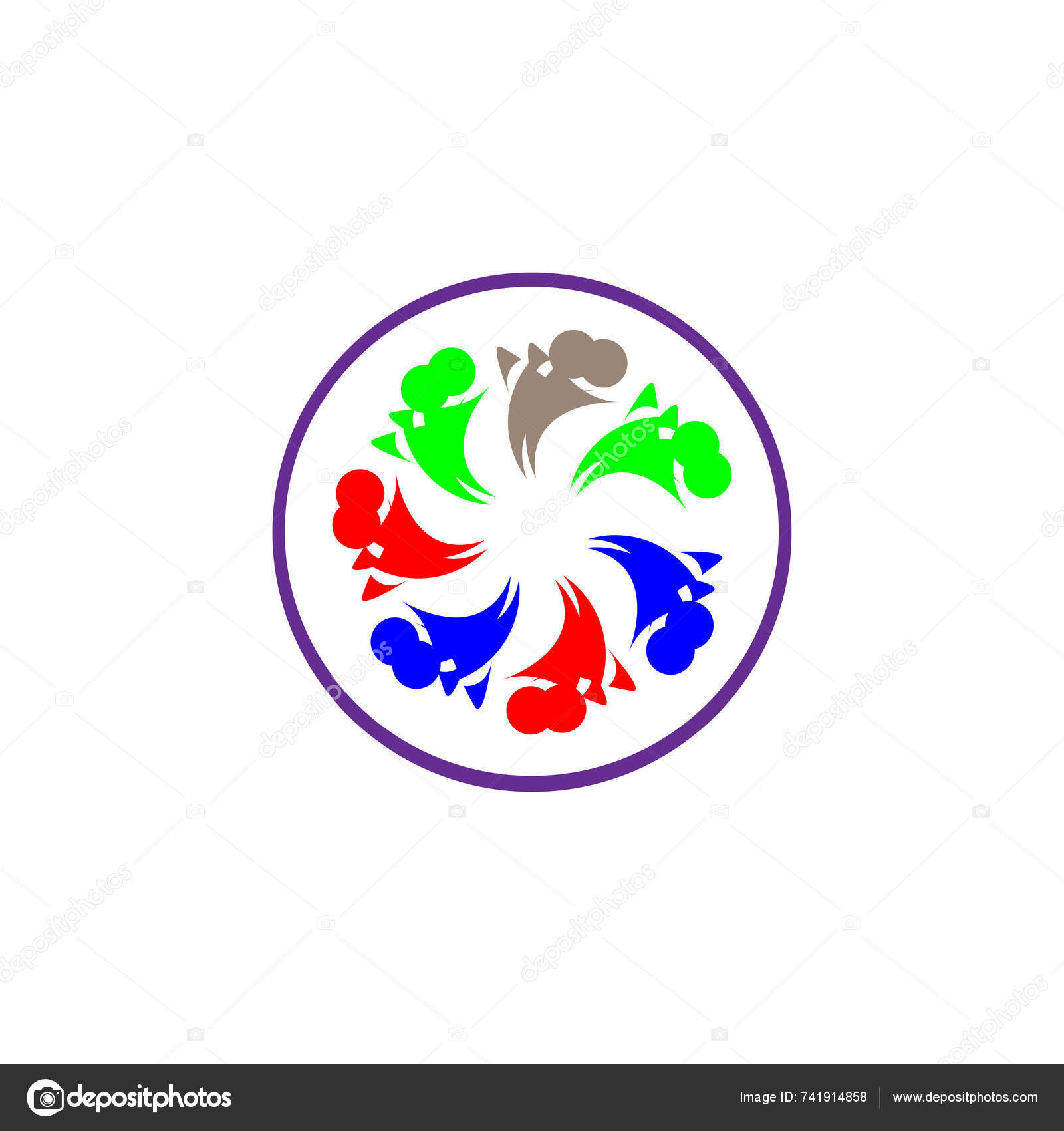 Grupo Imagen Ilustración Icono Diseño Imagen Vector — Foto de stock ...