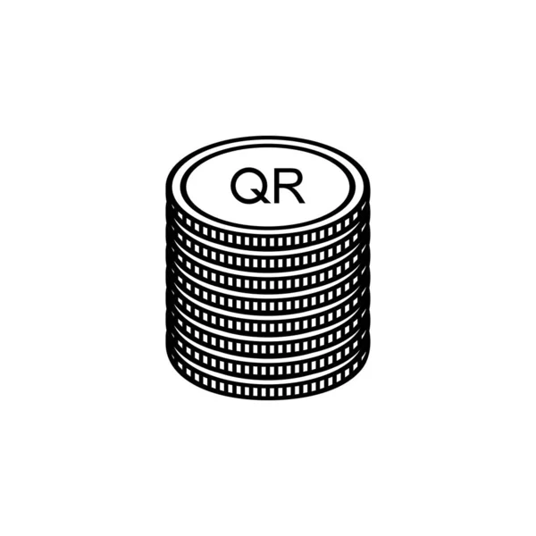 Qatar Currency Icon Symbol, Qatar Riyal (Versión en latín), QAR Sign ...