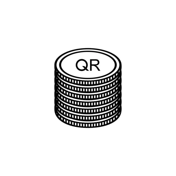 Qatar Currency Icon Symbol, Qatar Riyal (Versión en latín), QAR Sign ...