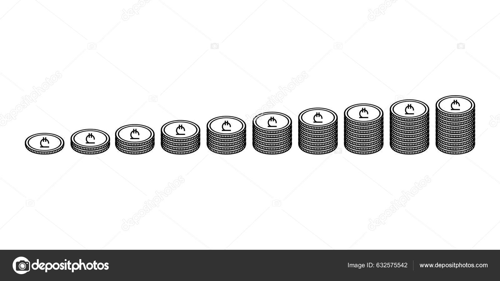 Georgia Currency Symbol Georgian Lari Icon Gel Sign Vector Illustration ...