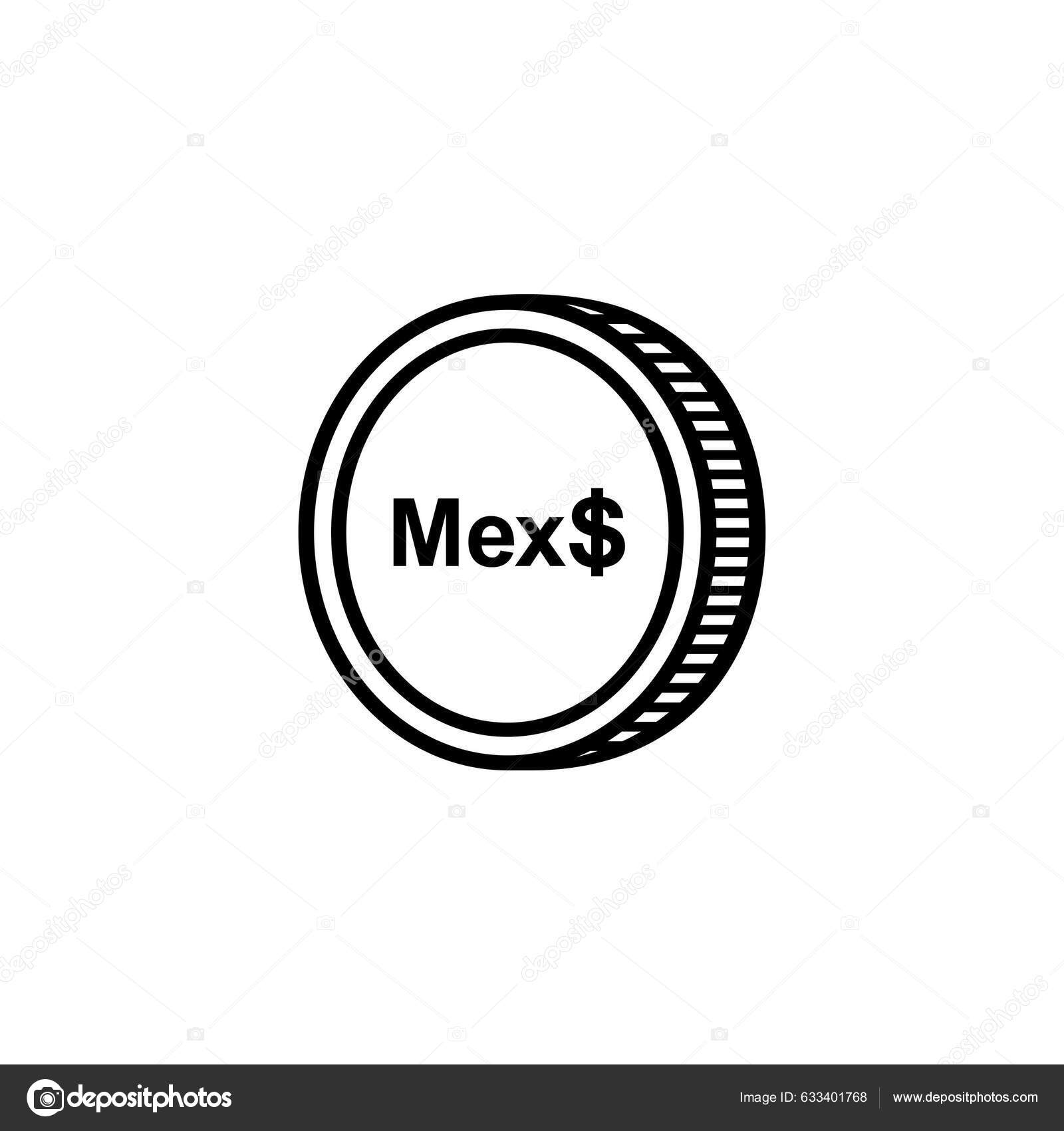 Mexico Currency Symbol Mexican Peso Icon Mxn Sign Vector Illustration ...