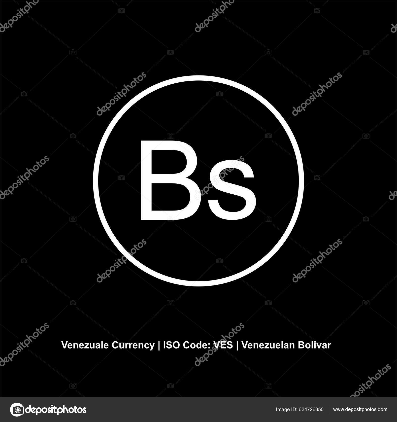 Venezuela Currency Symbol Venezuelan Bolivar Icon Ves Sign Vector ...