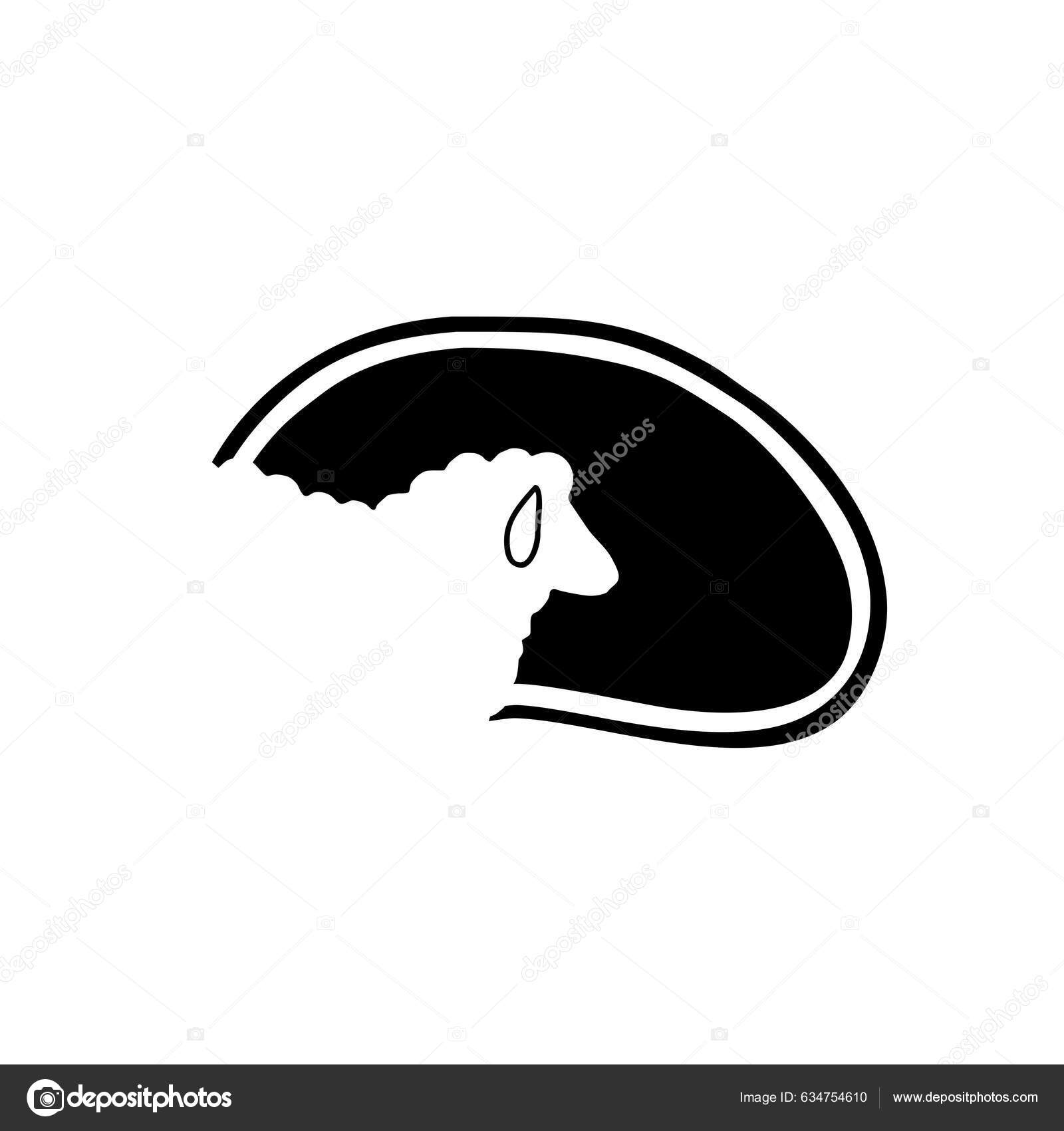 Lamb Meat Icon Symbol Lamb Meat Illustration Logo Design Element Stock ...