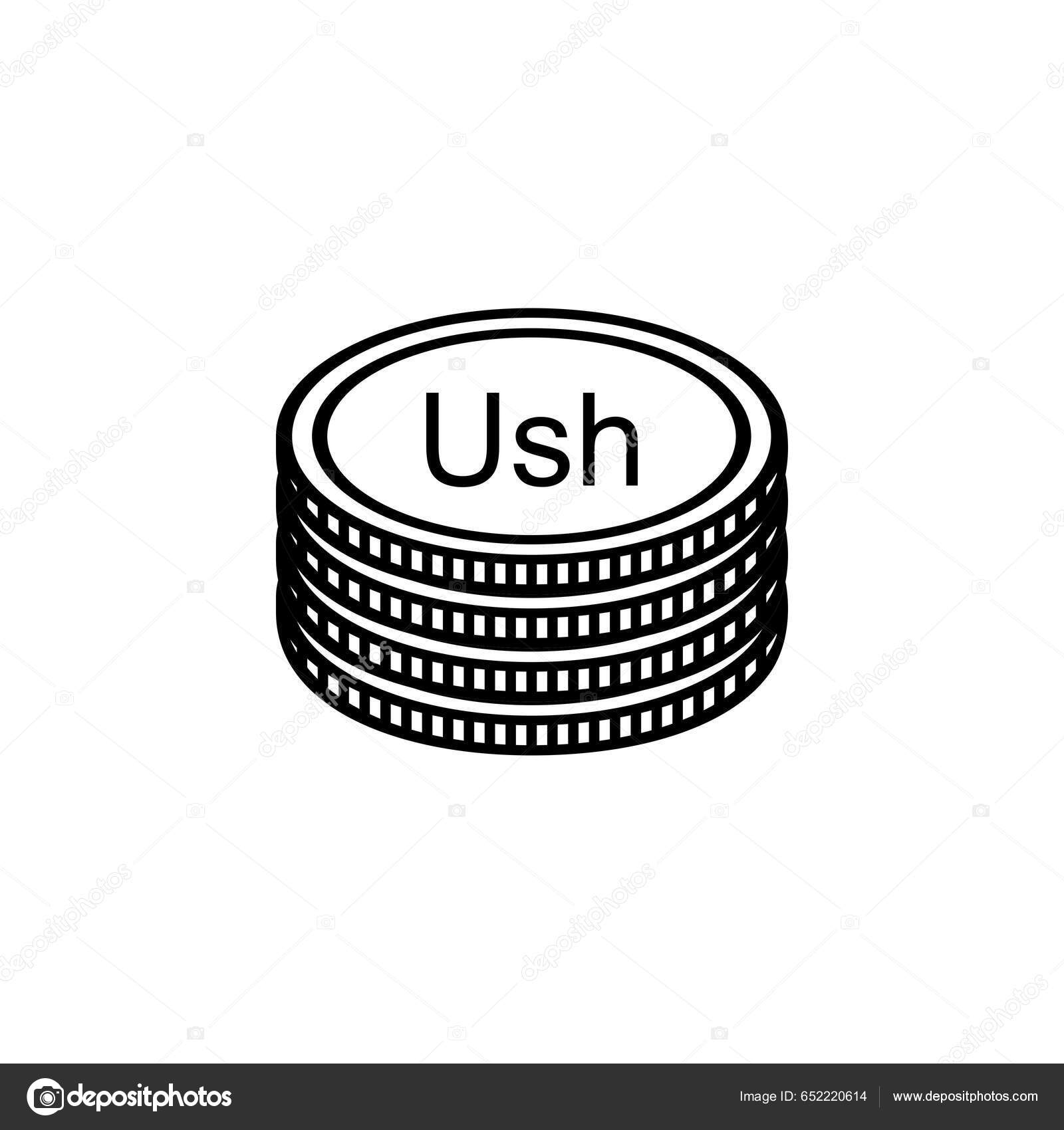 Uganda Currency Symbol Ugandan Shilling Icon Ugx Sign Vector ...