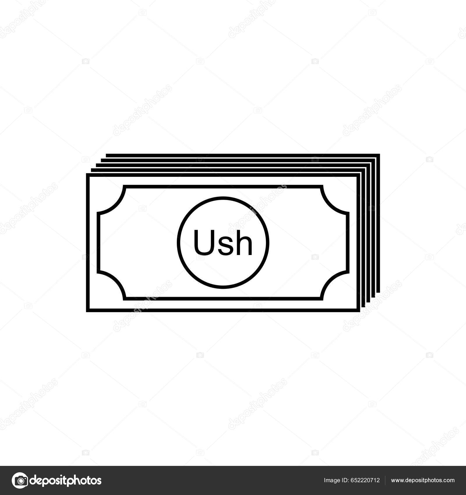 Uganda Currency Symbol Ugandan Shilling Icon Ugx Sign Vector ...