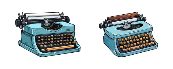 Cartoon typewriter Vector Images | Depositphotos