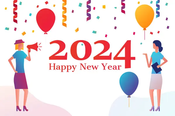 Selamat Tahun Baru 2024 Pengusaha Tim Nomor 2024 Dan Sms Vektor Stok oleh ©threecvet.gmail.com ...