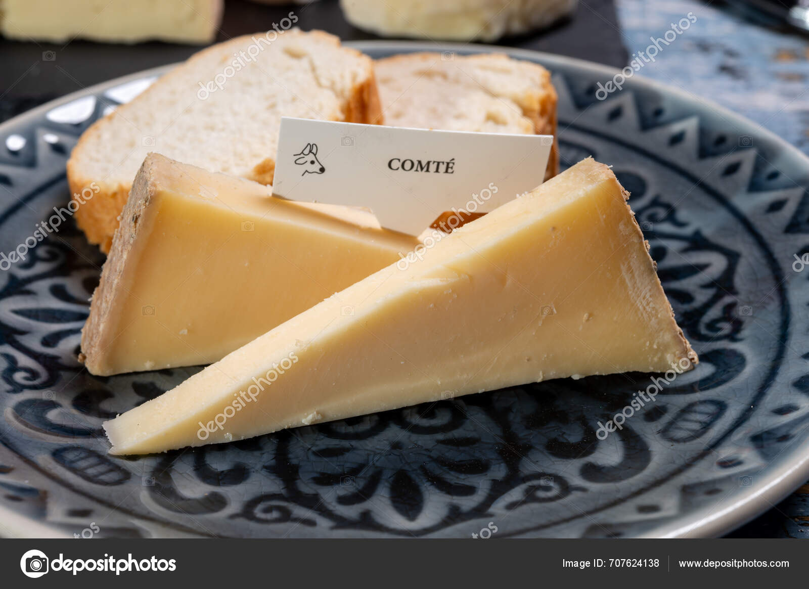 French Cheese Comte Three Varieties Year Matured Prestige Fruity ...