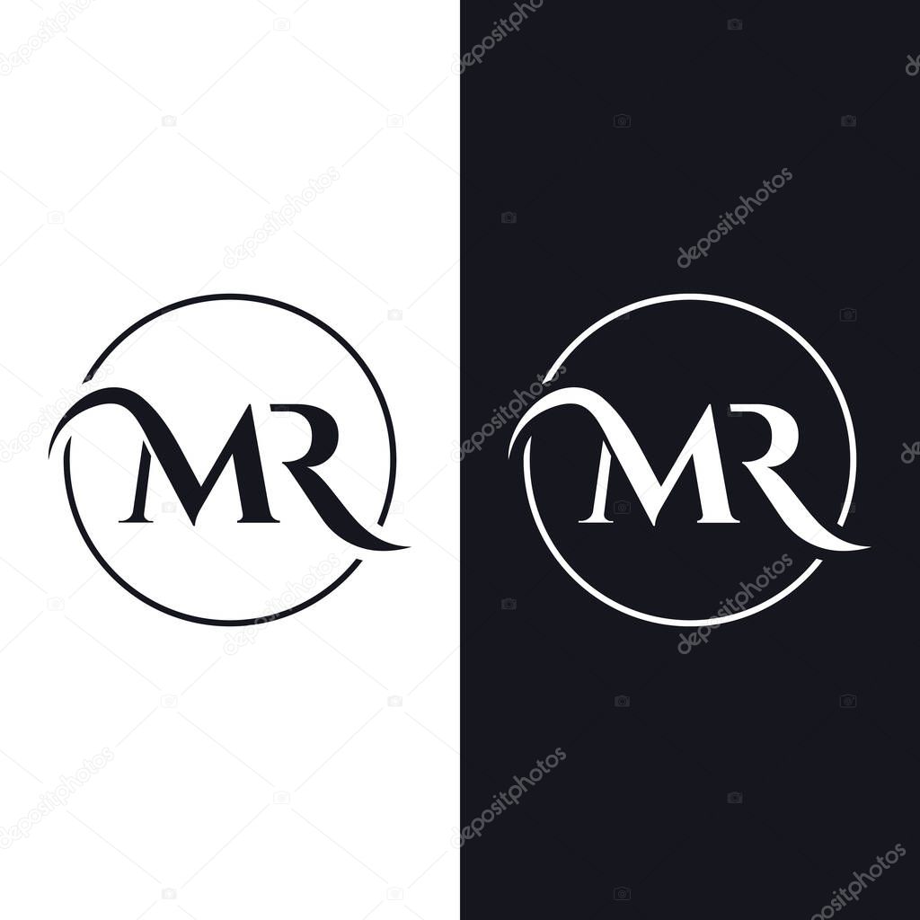 Luxury letters MR , RM , M , R with an elegant, modern and unique ...