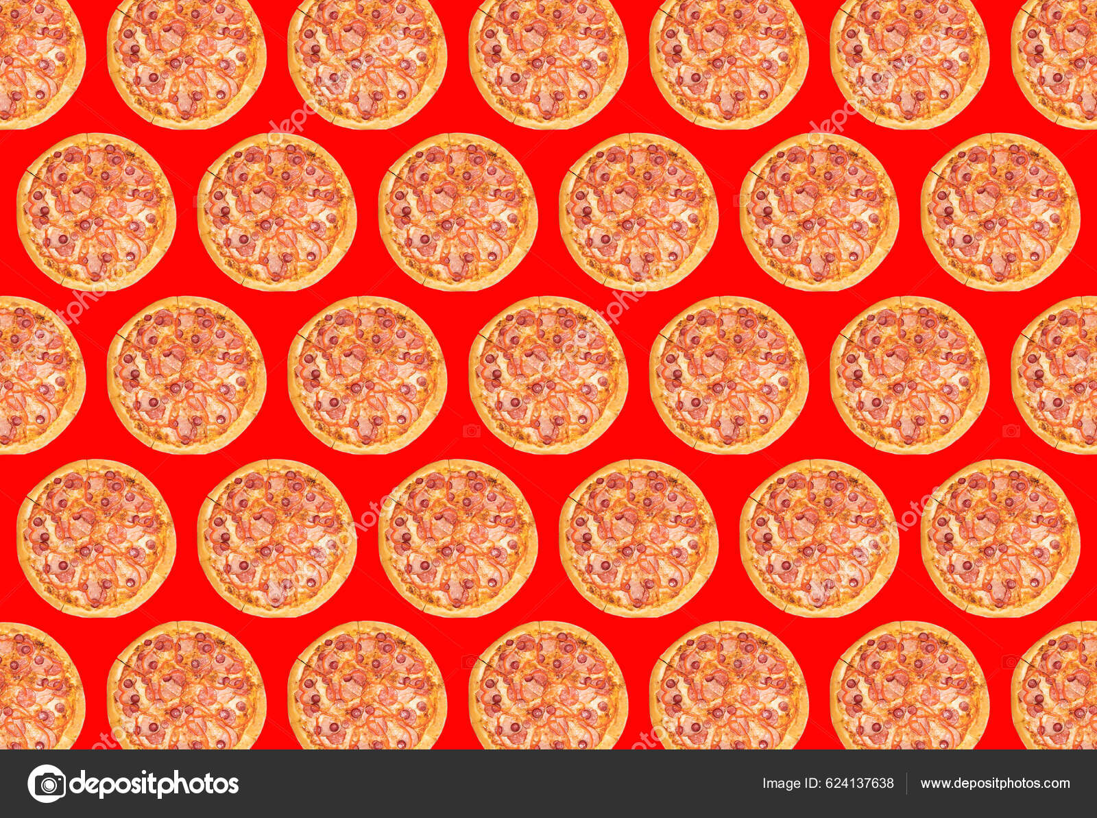 Repeating Pizza Background