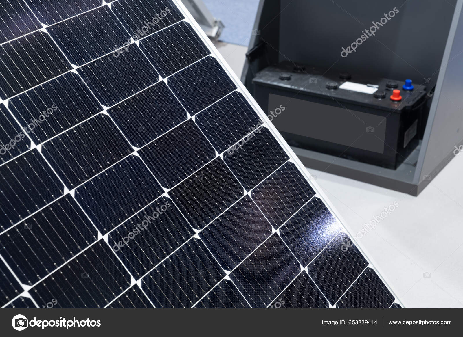 Solar Panel Rechargeable Batteries Energy Storage High Quality Photo ...