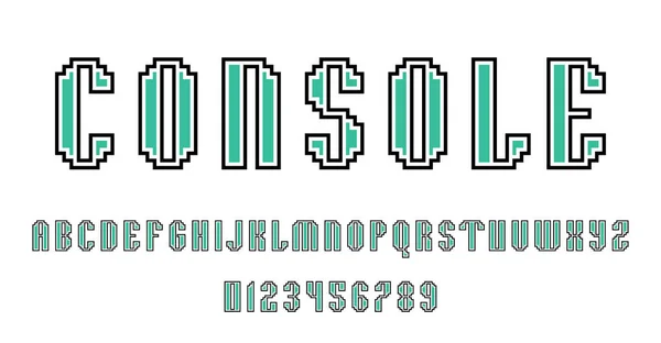 Fonte do console imágenes de stock de arte vectorial | Depositphotos