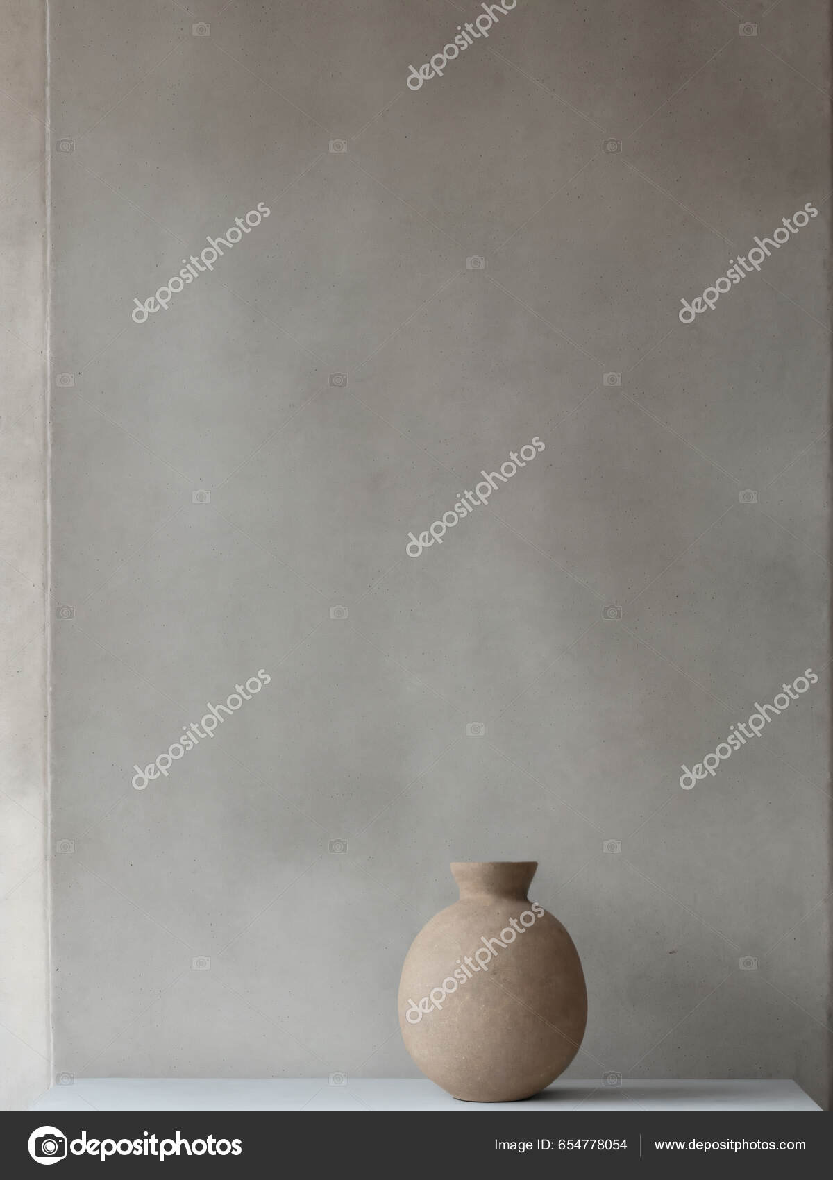Simple Background Empty Wall Generated Minimal Decoration Interior ...