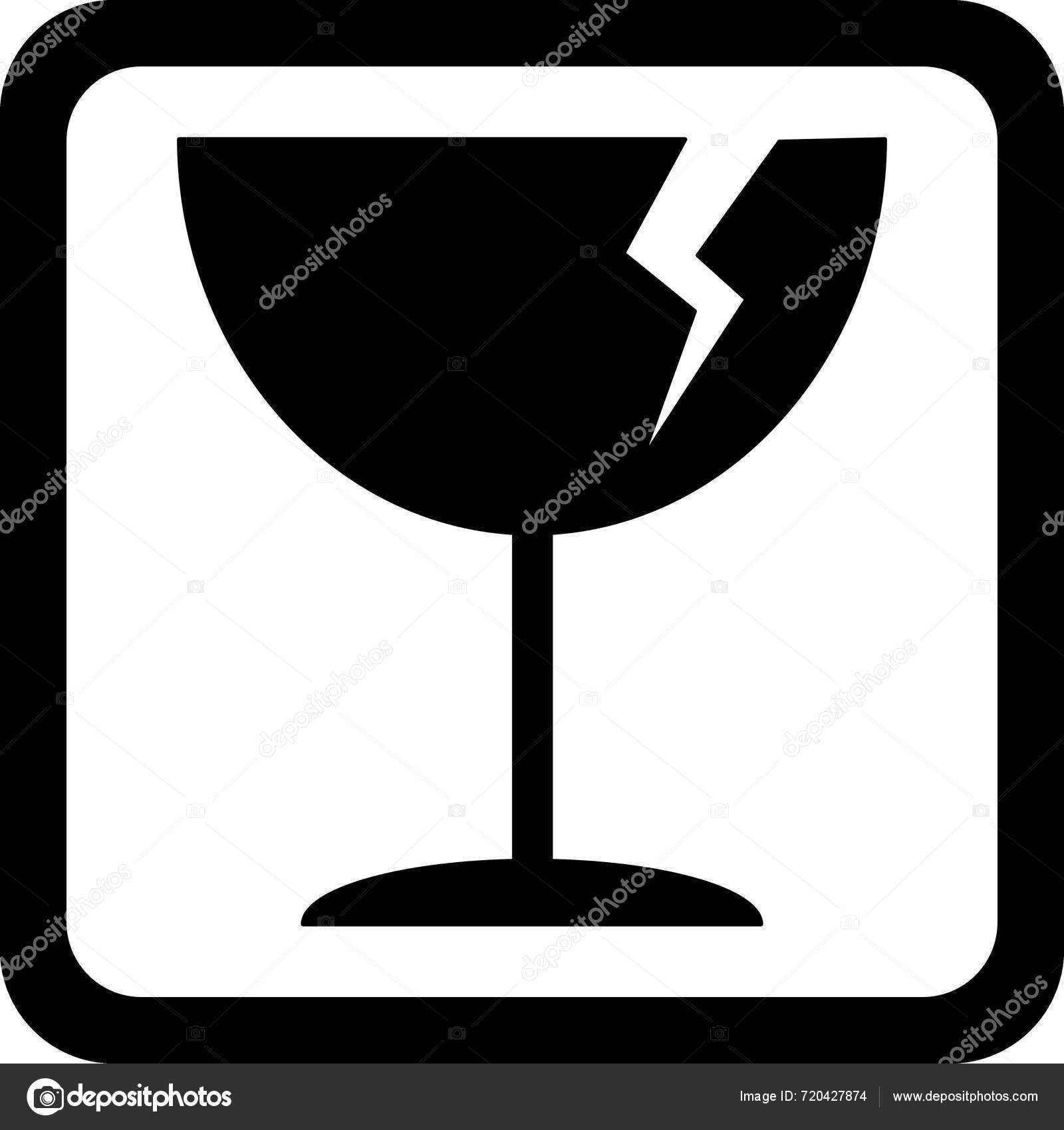 Etiqueta Engomada Frágil Mango Con Cuidado Etiqueta Advertencia Frágil ...