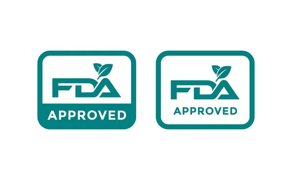 Fda Approved Logo Badge Icon Design Product Label Business Stock Vector ...