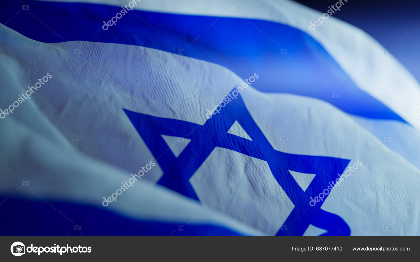 Israel Waving National Flag Rendering Stock Photo by ©meshcube 687077410