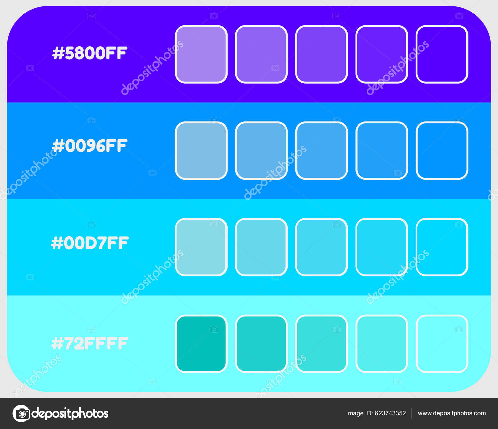 Cores De Conforto Azul Neon
