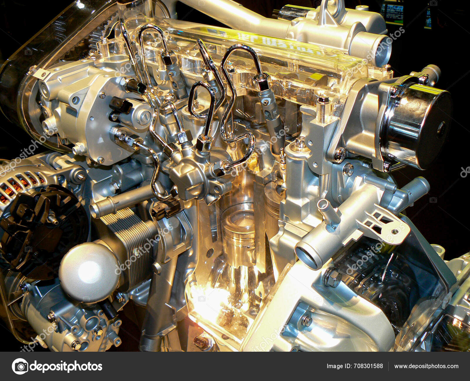 Details Interior Engine Educational Purposes — Stock Editorial Photo ...